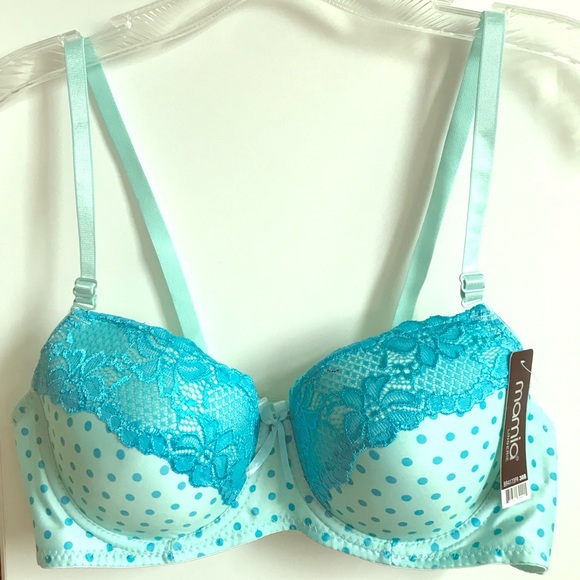 Mamia Lingerie | Intimates & Sleepwear | Nwt 38b Polka Dot Lace Bras ...